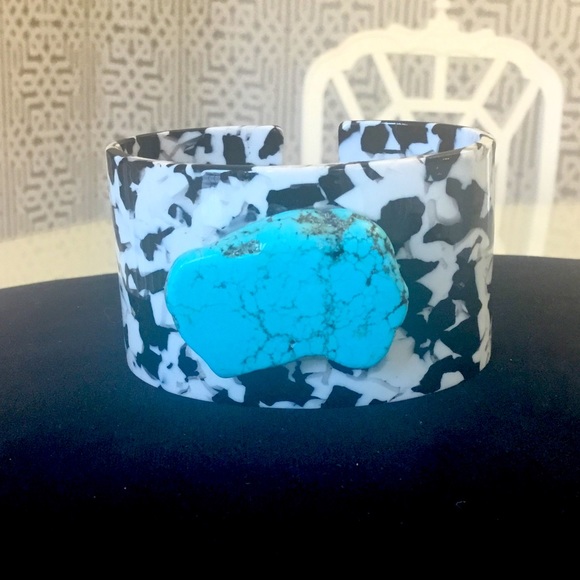 Ruby& Jade | Jewelry | Ruby Jade Exotic Acrylic Cuff | Poshmark